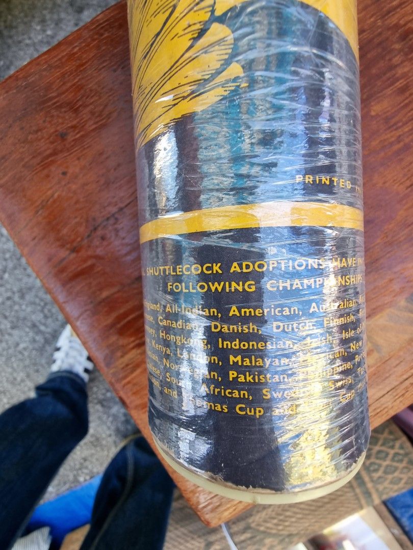 1950s RSL Thomas Cup Shuttle Cock Bulu Tangkis England Raket Racquet ...