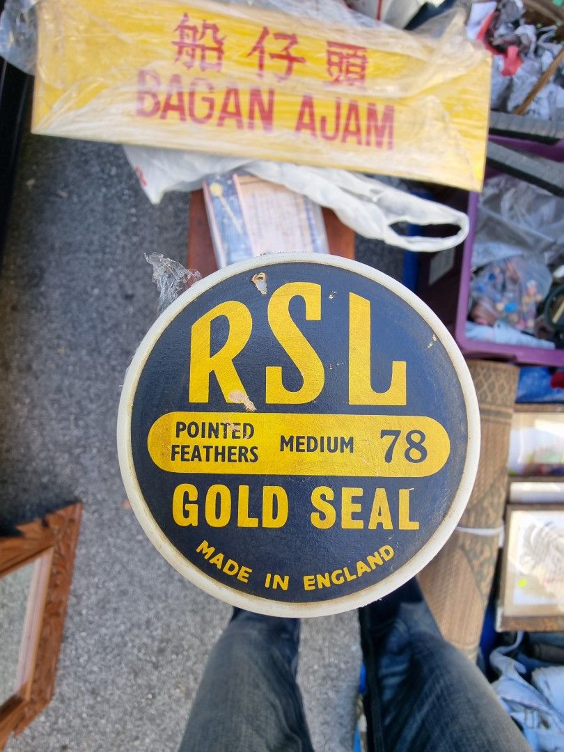 1950s RSL Thomas Cup Shuttle Cock Bulu Tangkis England Raket Racquet ...