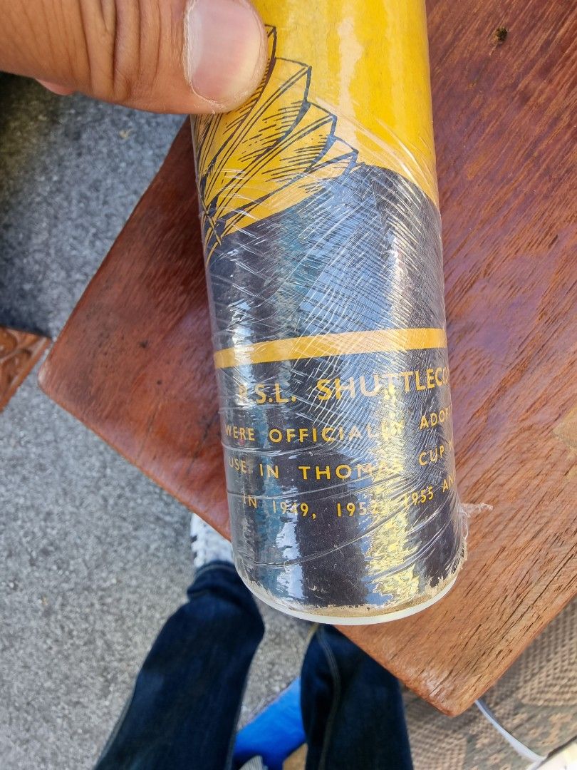 1950s RSL Thomas Cup Shuttle Cock Bulu Tangkis England Raket Racquet ...