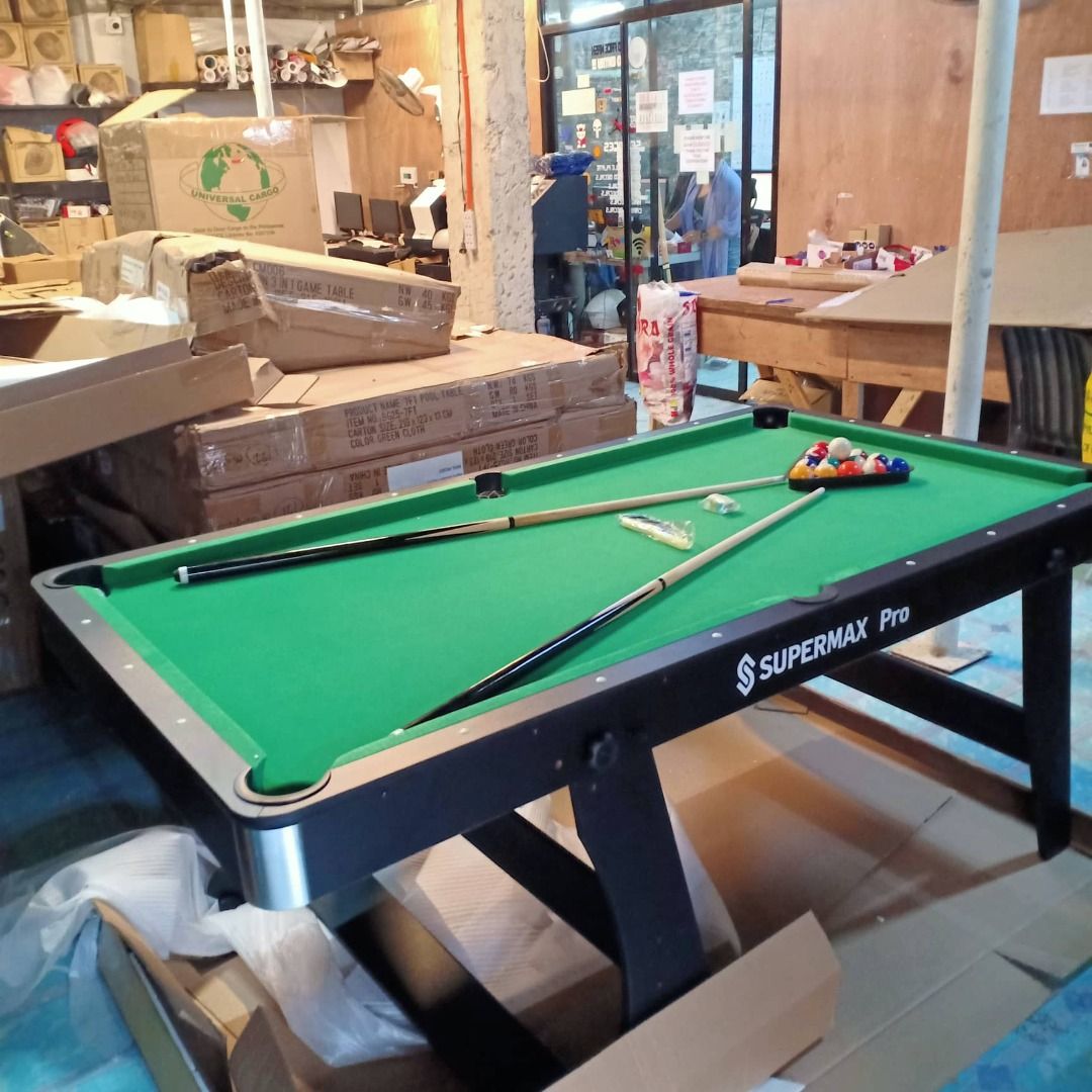 3x6ft SUPERMAX FOLDABLE BILLIAD TABLE /LAMESA NG BILYARAN/BILLIARD ...