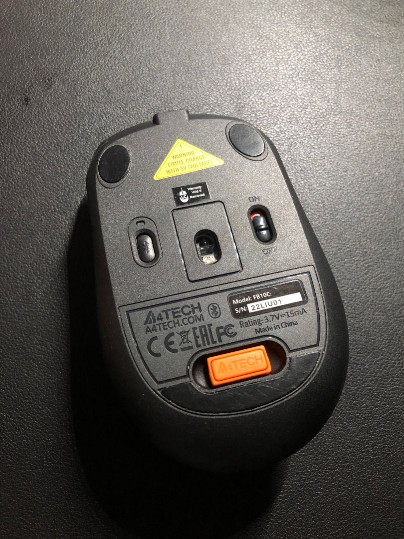 A4Tech FB10C Bluetooth + 2.4GHz Rechargeable Wireless Mouse, Computers ...