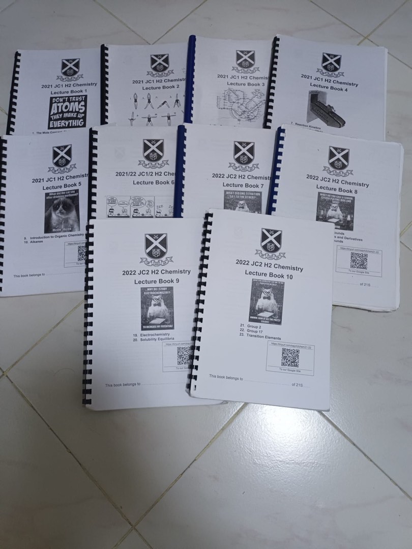 a lvl H2 chemistry chem sajc lecture notes books, Hobbies & Toys, Books ...