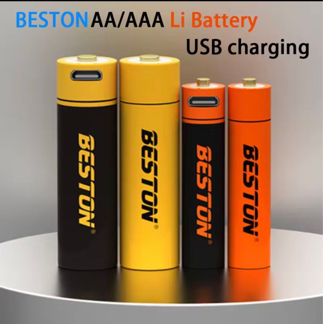 AA/AAA Battery | Rechargeable Lithium Li Ion Battery Cell with Micro ...