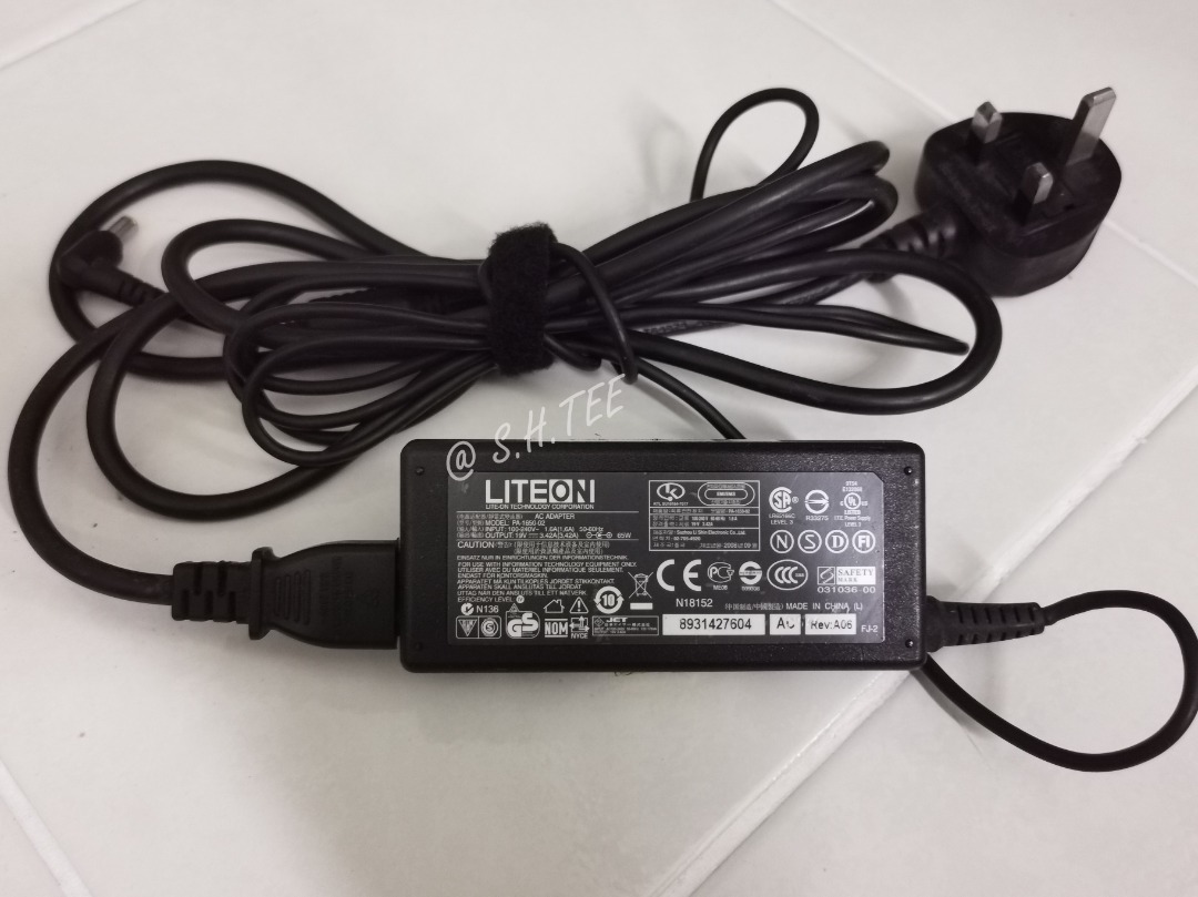 Acer Ac Original Adaptor Power Supply PA-1650-02 Power Cord For Aspire ...