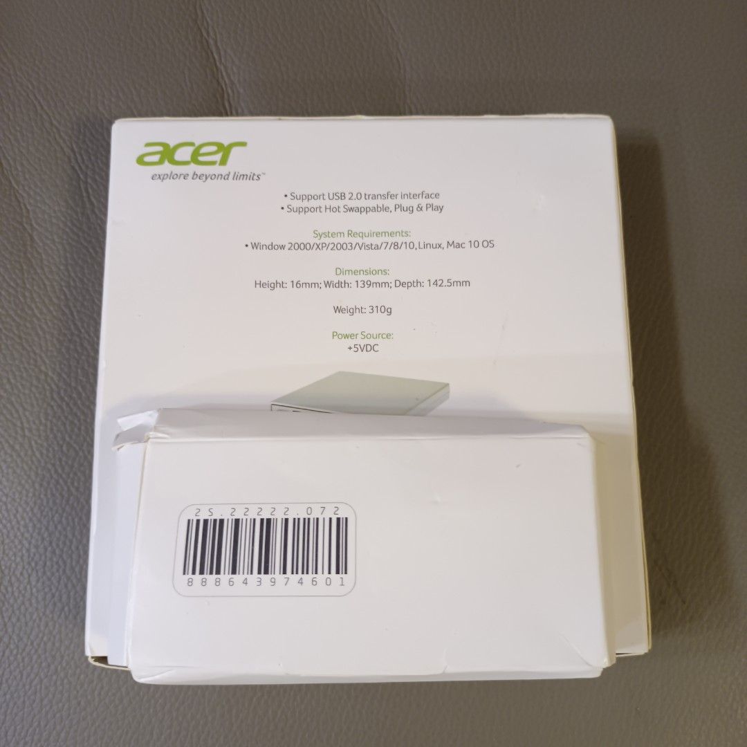 Acer External USB DVD Writer, Computers & Tech, Parts & Accessories ...