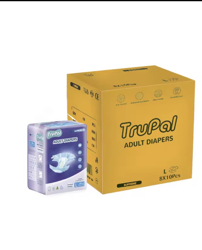 Adult Diapers - Trupal Supreme (large) 1 carton (8 pack x 10pcs ...