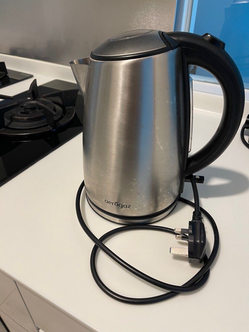 Aerogaz 1.7L Kettle - Black and Silver, TV & Home Appliances, Kitchen Appliances, Kettles ...