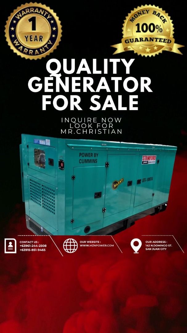 Affordable Back up Generator 25kva 35kva 50kva 60kva 75kva 100kva ...