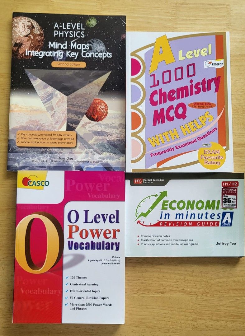 Alevel assessment books + one O level English book, Hobbies & Toys ...
