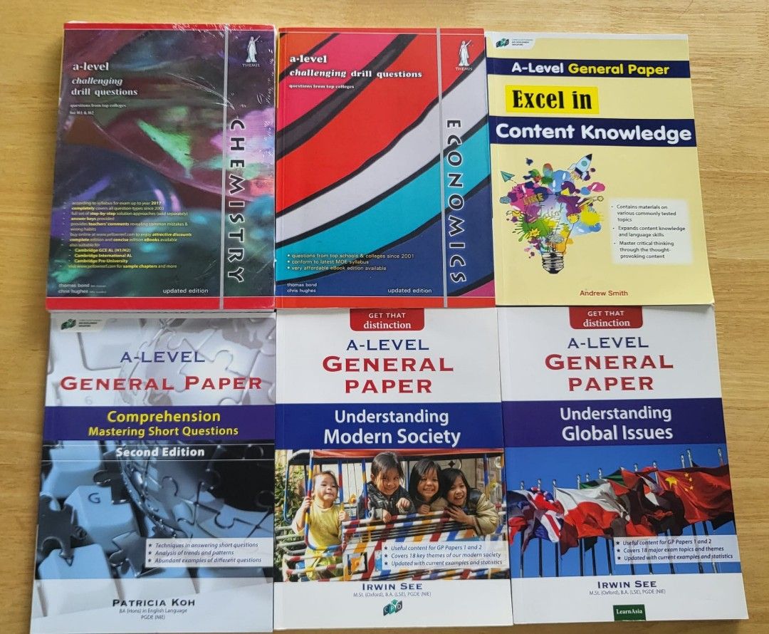 Alevel assessment books + one O level English book, Hobbies & Toys ...