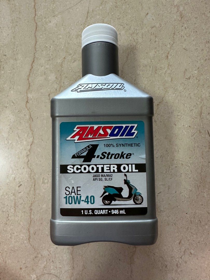 Amsoil engine oil 10w-40, Motorcycles, Motorcycle Accessories on Carousell