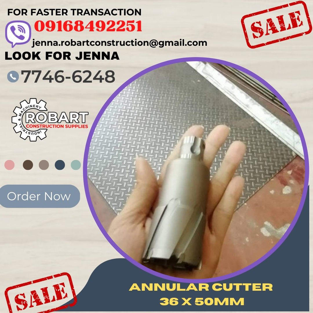 Annular cutter 36 x 50mm brand:unika, Commercial & Industrial ...
