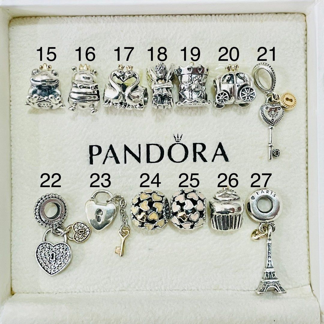 Authentic Pandora Charms - Two-Tone, Women's Fashion, Jewelry ...