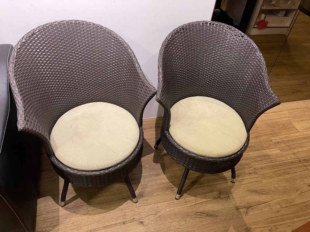 Balcony rotating chairs, Furniture & Home Living, Furniture, Chairs on ...