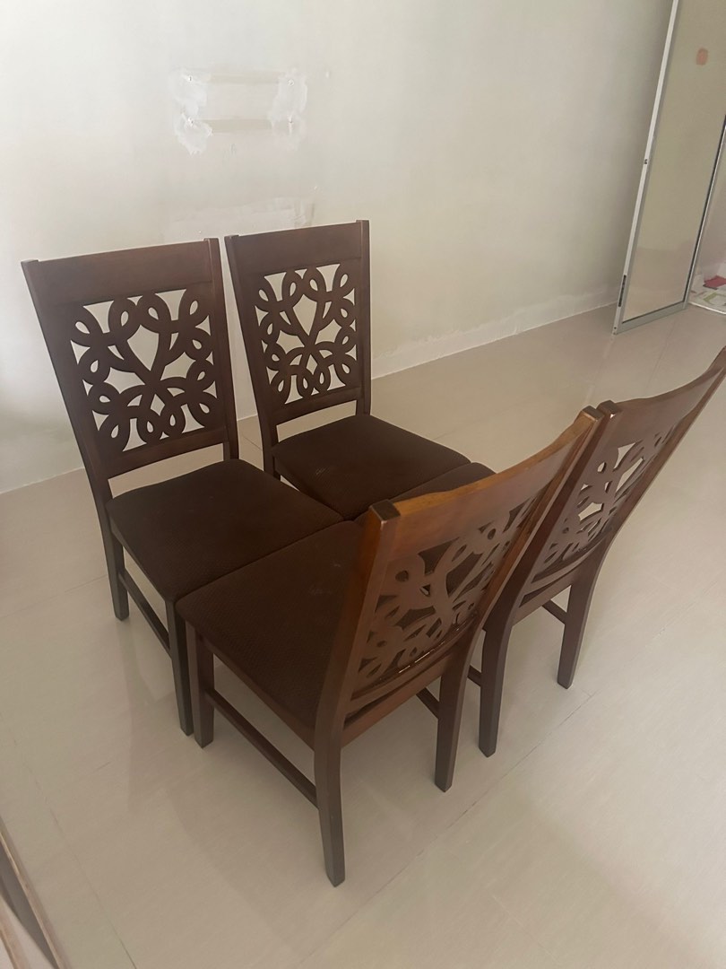 Balinese Style Wooden Chairs, Furniture & Home Living, Furniture ...