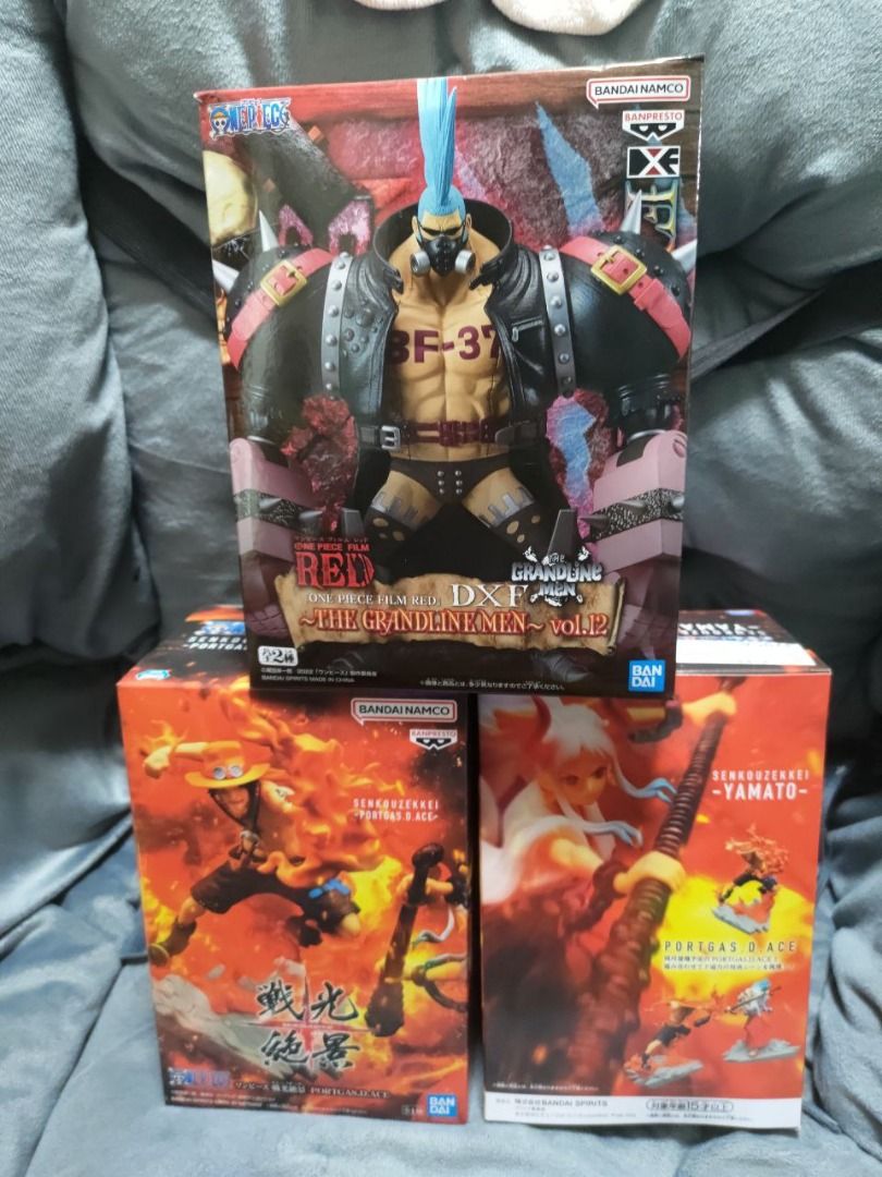 One Piece Senko Zekkei Ace & Yamato figure / figurine | Red Film Franky Figure / Figurine bandai ...