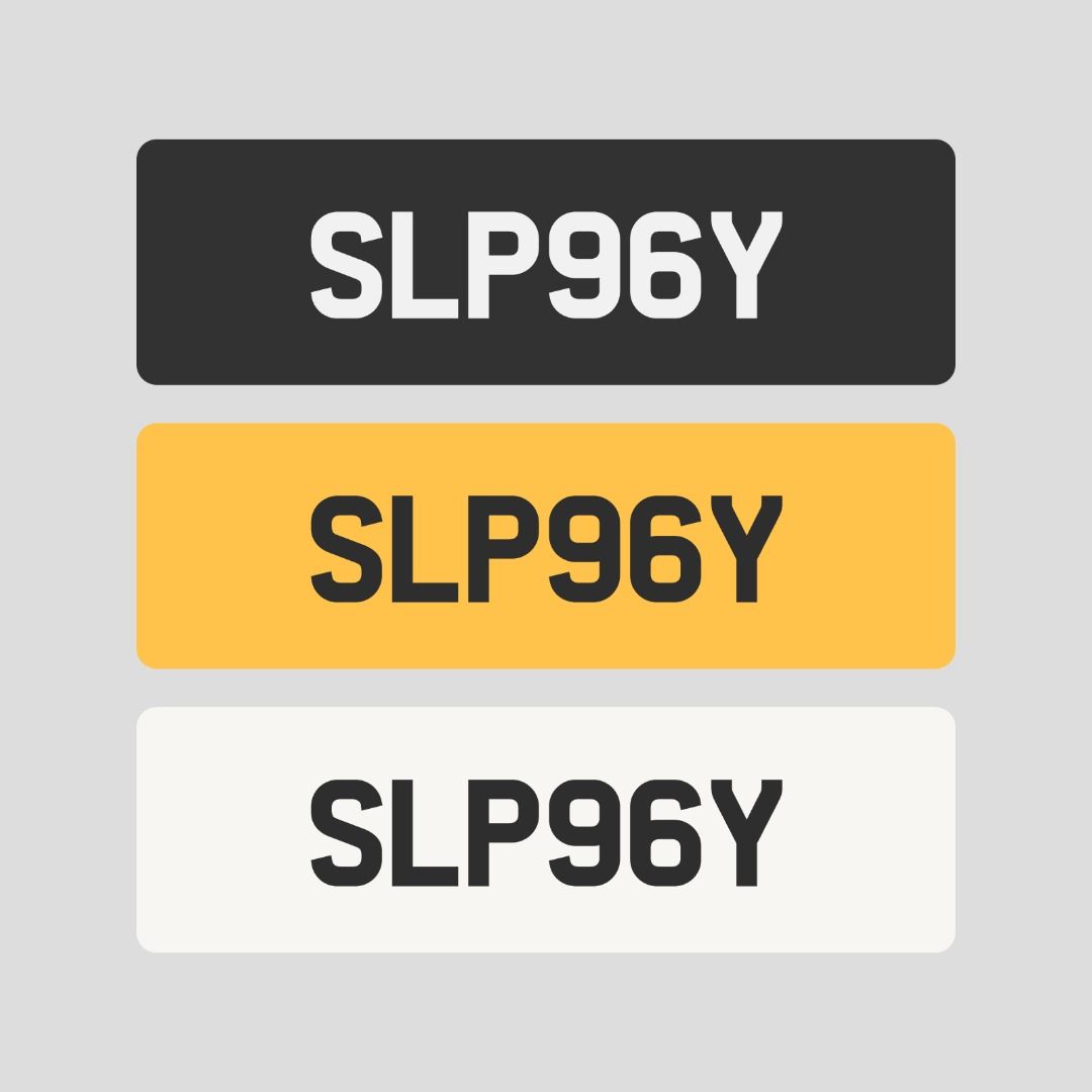 Bidded Car Number Plate: SLP96Y SLP 96 Y, Car Accessories, Car Plates ...