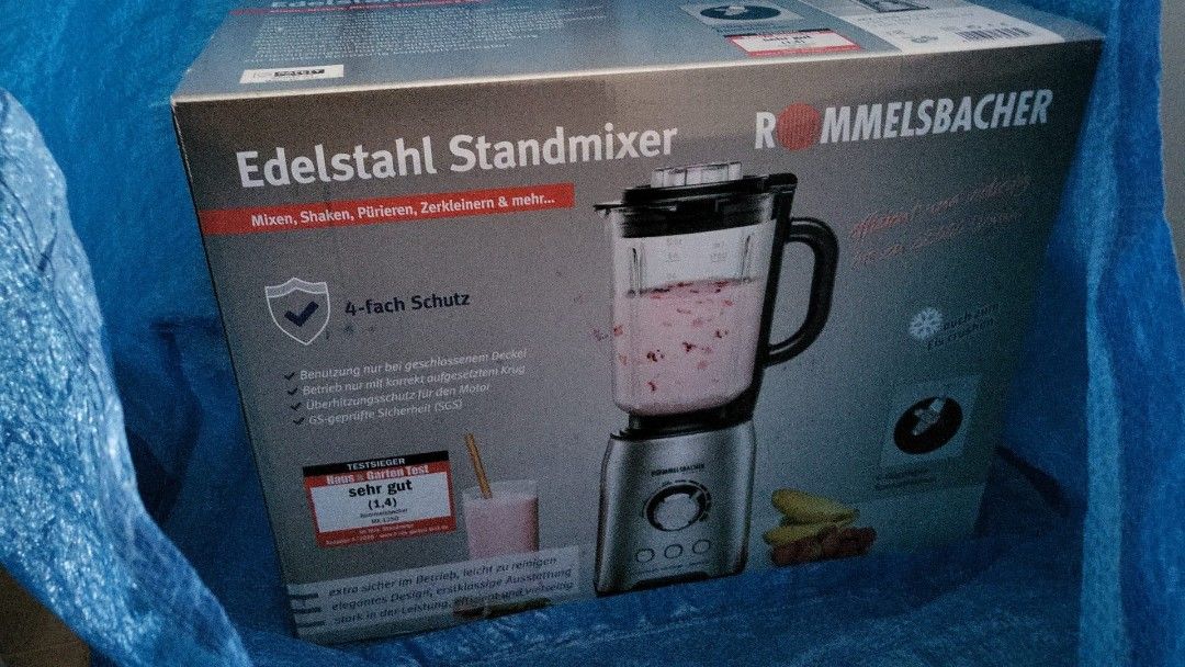 Blender ROMMELSBACHER Rommelsbacher MX 1250 Glass Blender, TV & Home ...