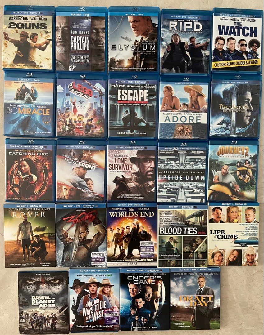 Blu Ray Movies, Hobbies & Toys, Music & Media, CDs & DVDs on Carousell