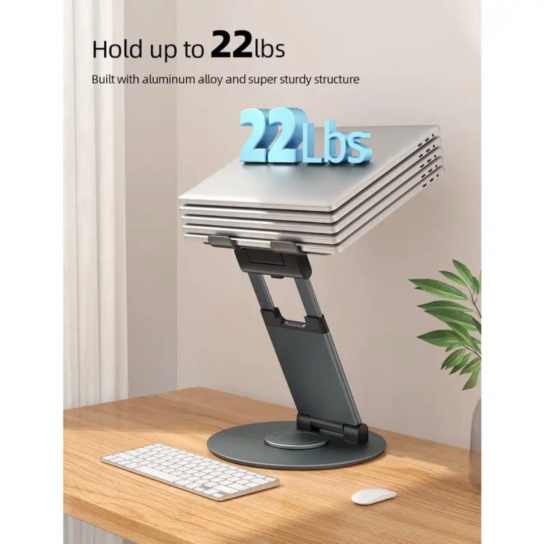BN ULTi Atlas Standing Laptop Stand for Desk | 360degree rotation ...