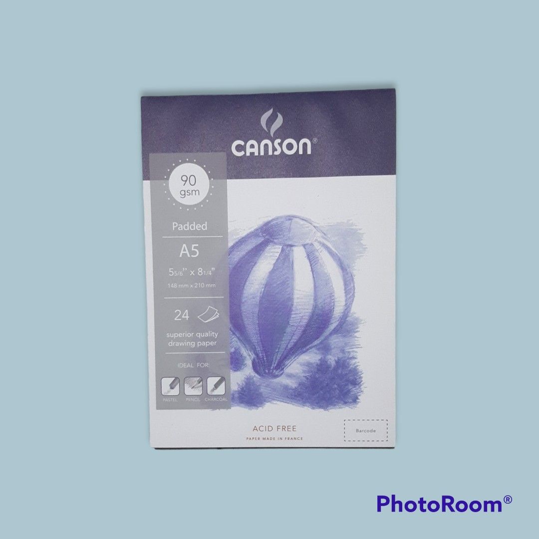 Canson A5 Padded Sketchpad, Hobbies & Toys, Stationary & Craft ...