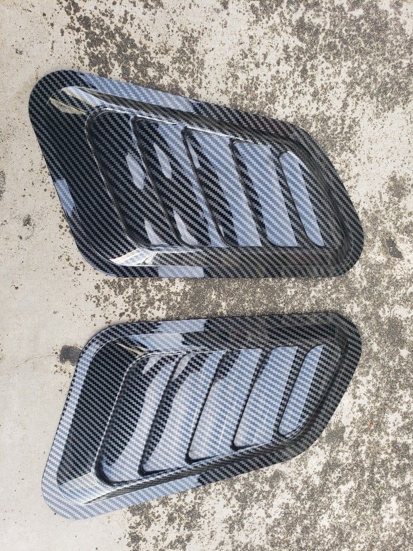 Carbon fibre dummy car bonnet air vent, Car Accessories, Accessories on ...