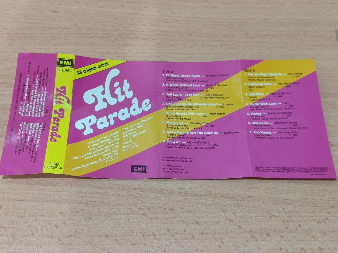 (Cassette) Hit Parade, Hobbies & Toys, Music & Media, CDs & DVDs on ...