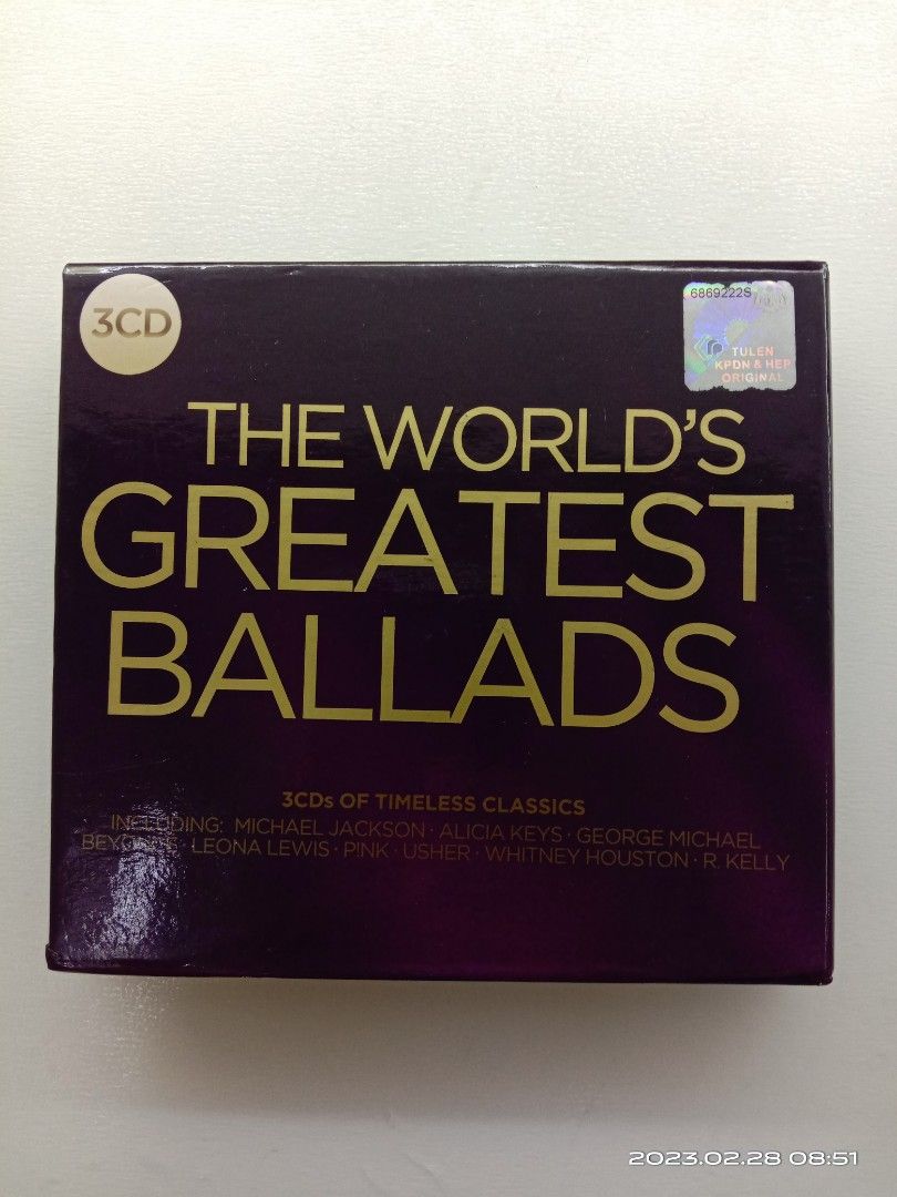 CD The World's Greatest Ballads, Hobbies & Toys, Music & Media, CDs ...