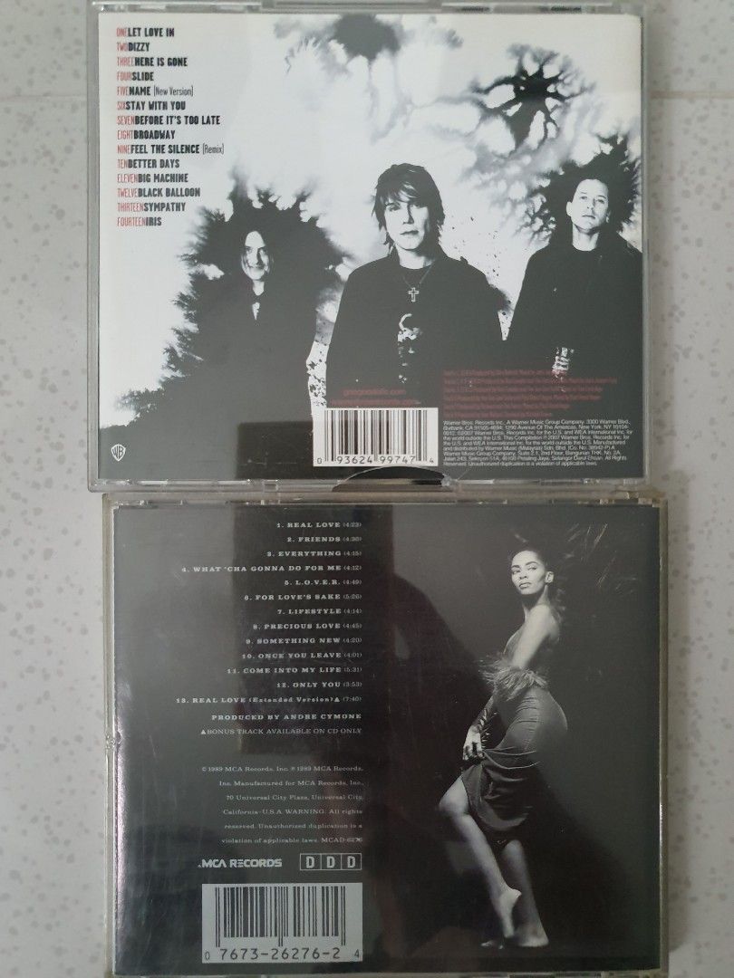 CDS- Goo goo Dolls. Jody Watley. Crowded House. Simply Red. Eagles. Keane. U2. Bonnie Raitt ...