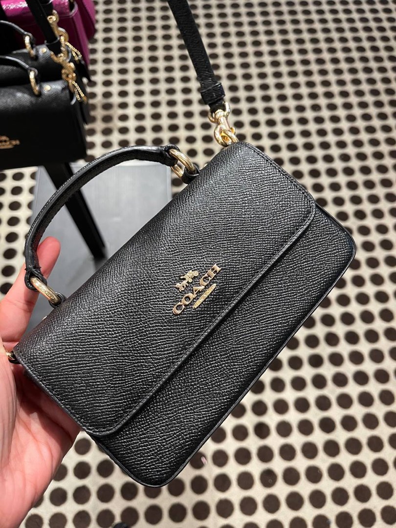 Coach Mini Josie Crossbody in Black, Luxury, Bags & Wallets on Carousell