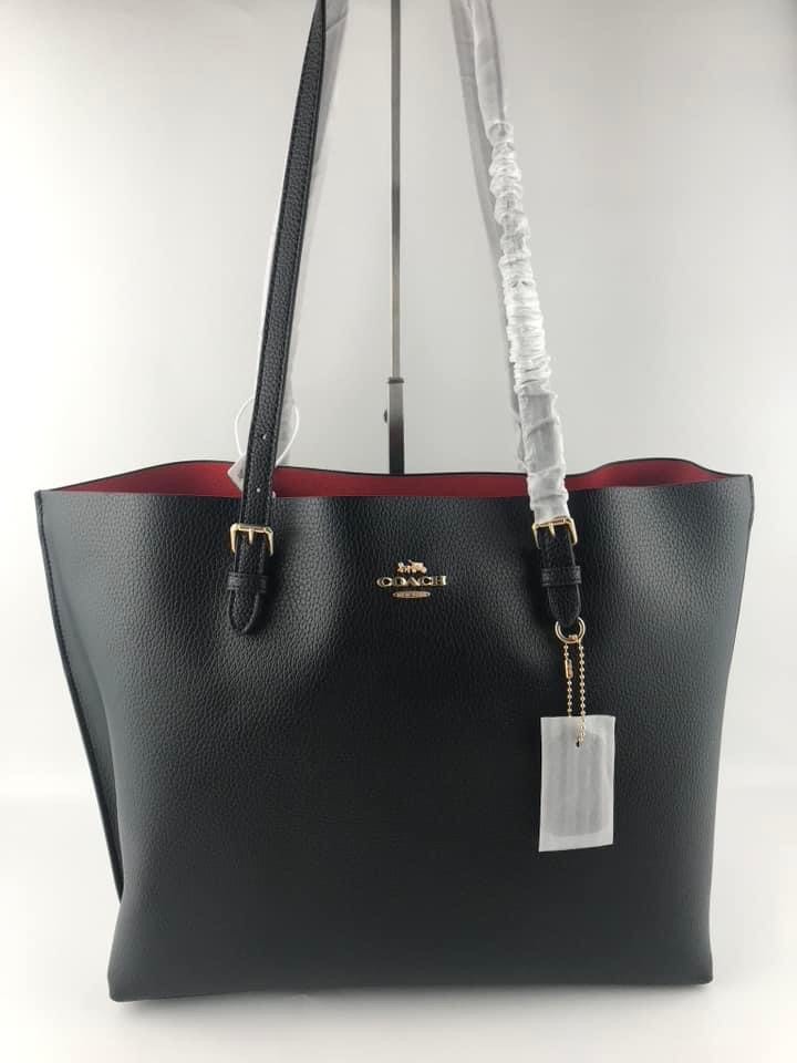 Coach Mollie Tote Large Black, Women's Fashion, Bags & Wallets, Tote ...