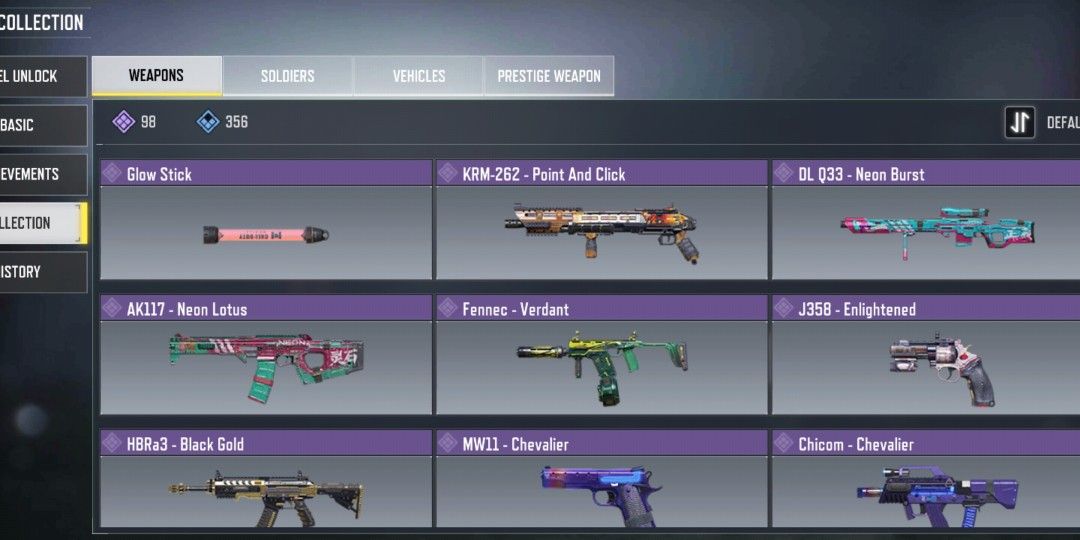 Codm account filled with OG and hard to find gun skins, Video Gaming ...