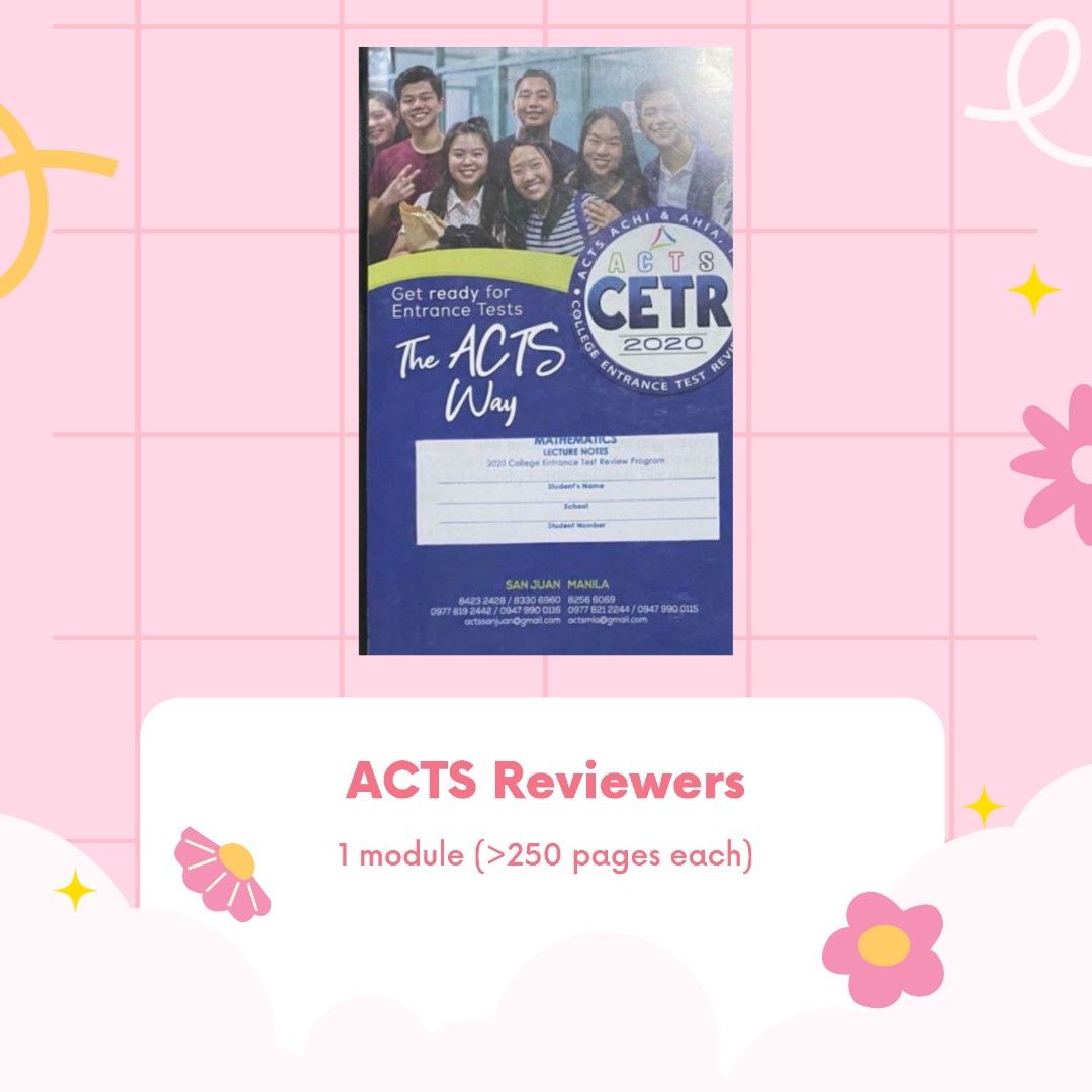 College Entrance Test CET Reviewers from Review Centers - MSA Academic ...