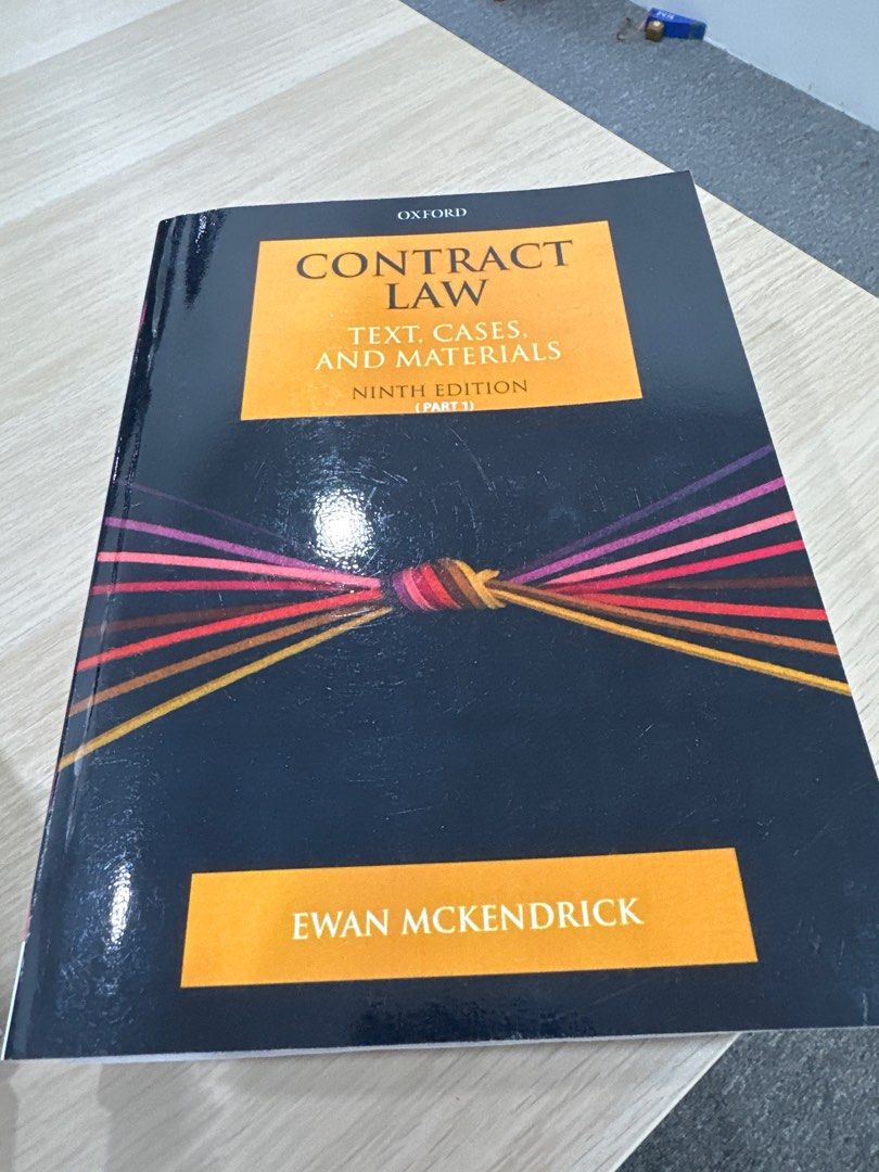 Contract Law Books, Hobbies & Toys, Books & Magazines, Textbooks on ...