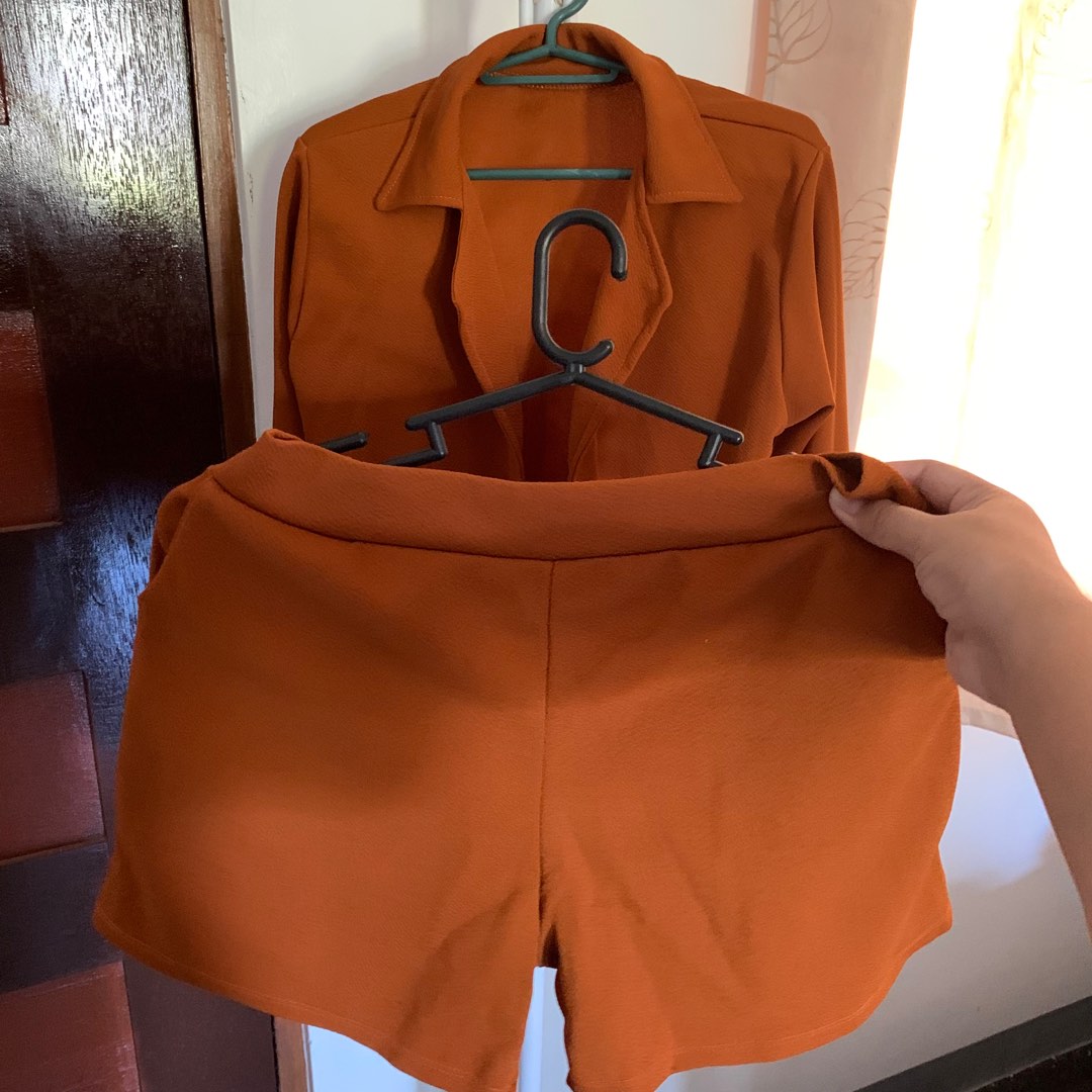 RUST CARDIGAN COORDINATES , Women's Fashion, Dresses & Sets, Sets or ...