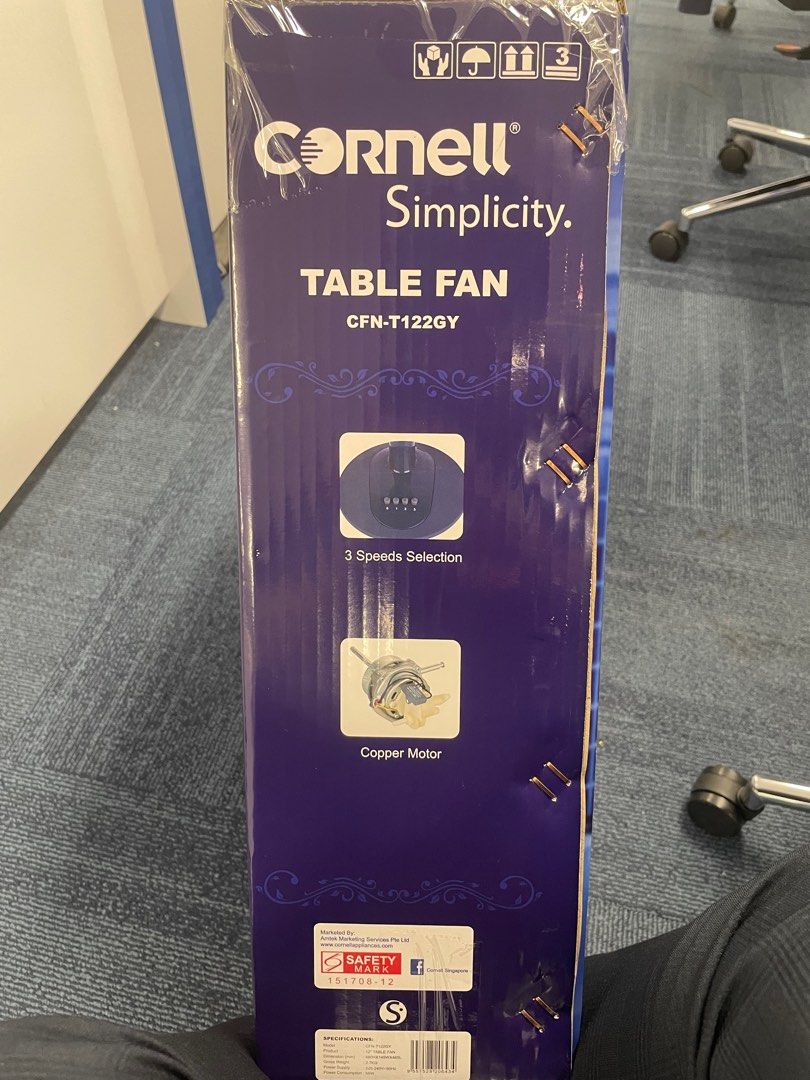 Cornell Table Fan, Furniture & Home Living, Lighting & Fans, Fans on ...