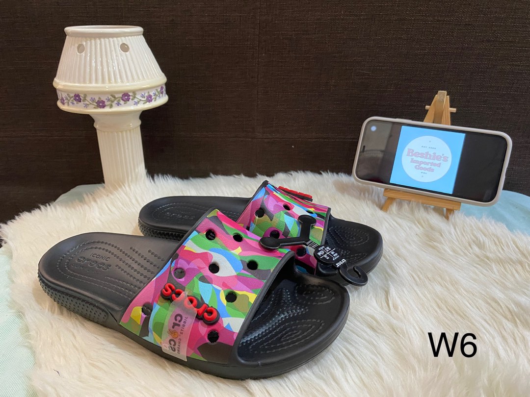 Crocs Bubble Camo Slides, Women's Fashion, Footwear, Flats & Sandals on ...