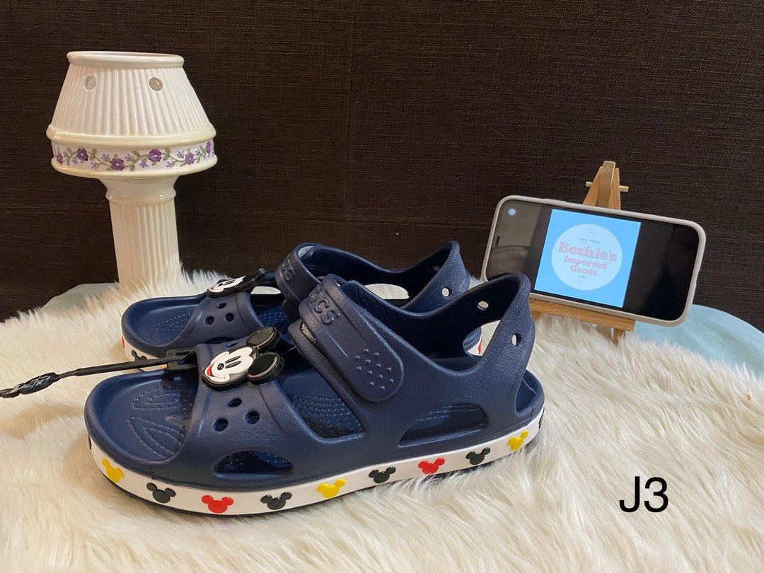 Crocs Mickey Mouse Sandal, Babies & Kids, Babies & Kids Fashion on ...