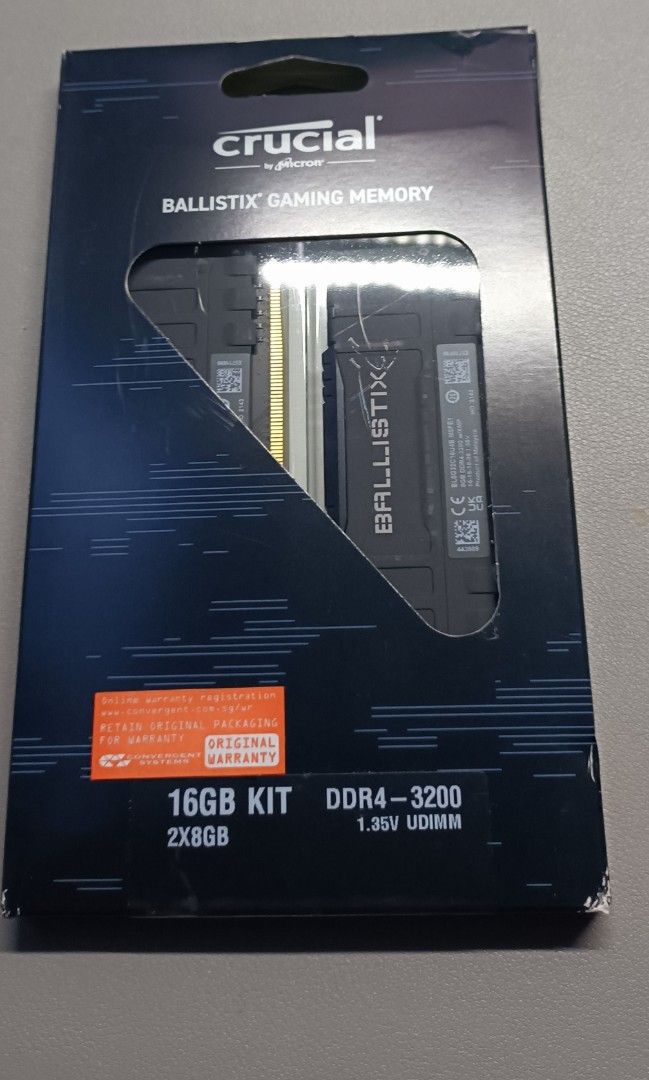 Crucial Ballistix Ddr4 16gb Kit 3200mhz Computers And Tech Parts