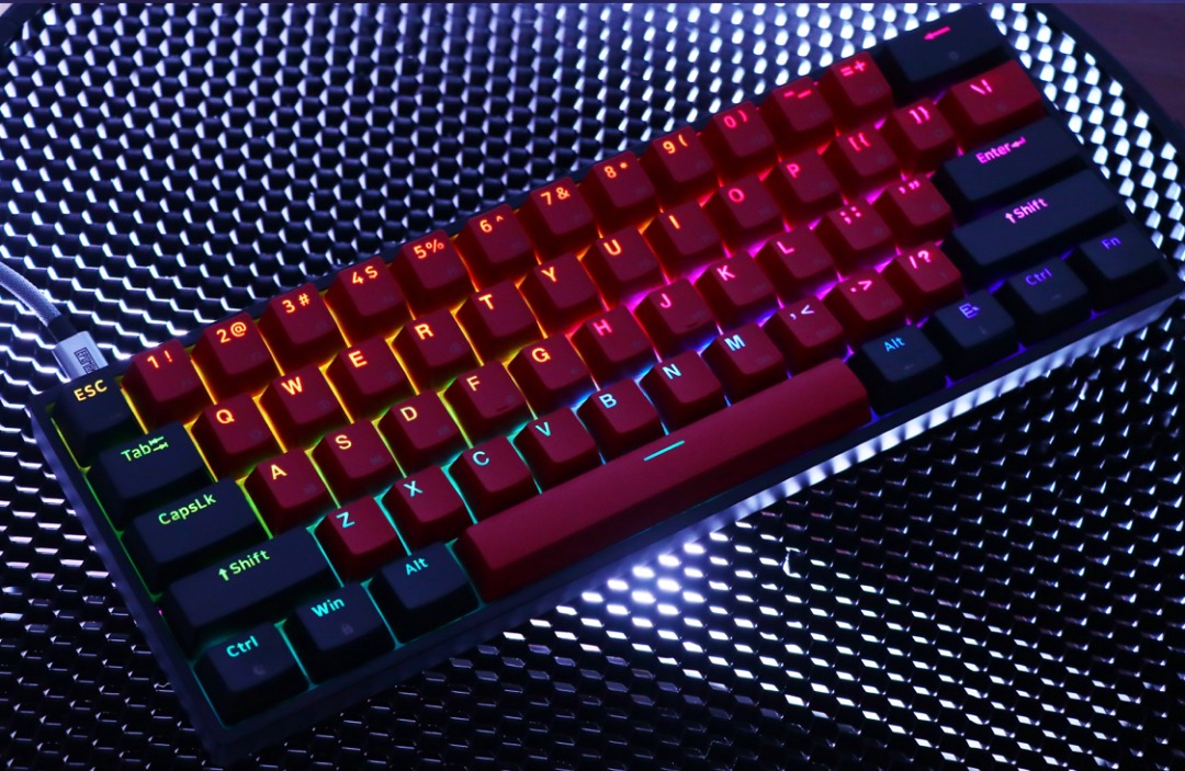 Custom Blood Red keyboard, Computers & Tech, Parts & Accessories ...