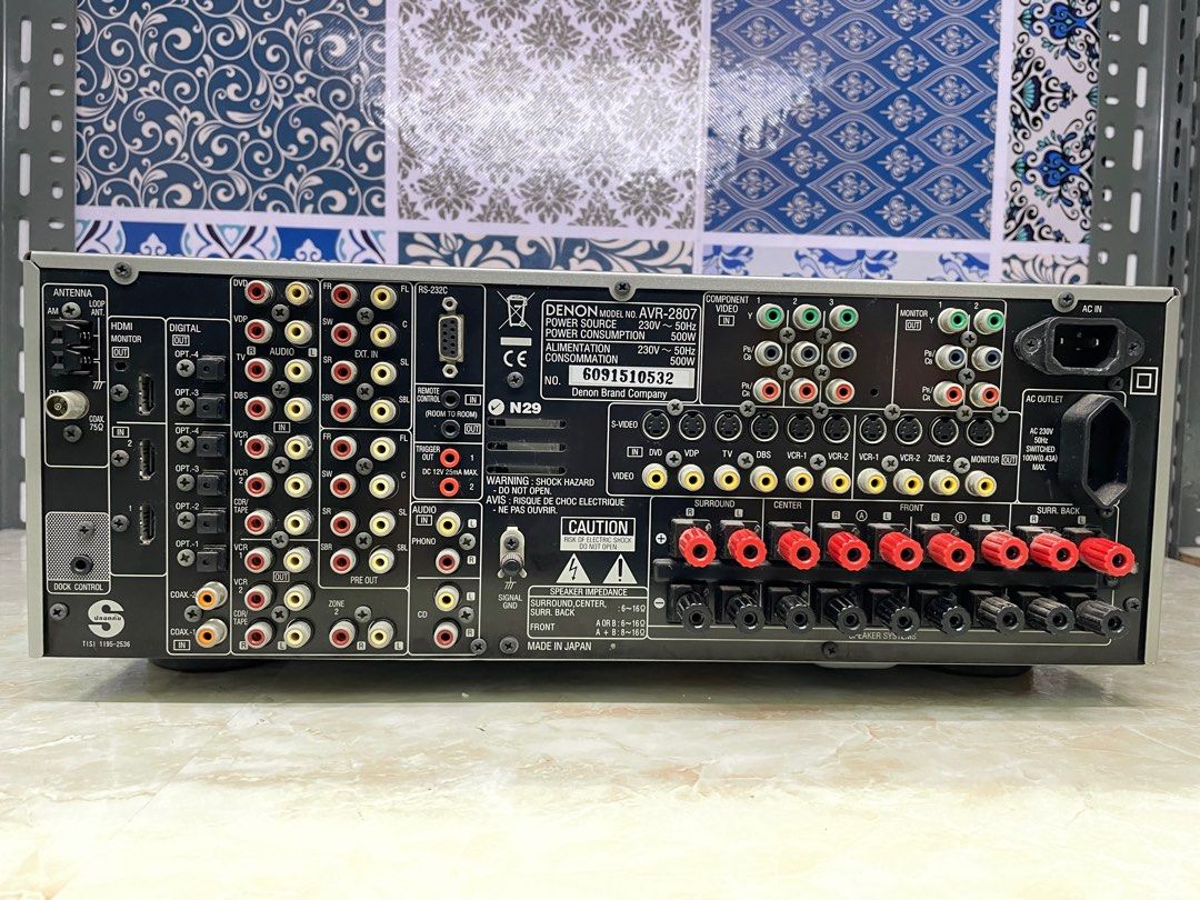 Denon AVR-2807 Amplifier AV Receiver NO REMOTE, Audio, Soundbars ...
