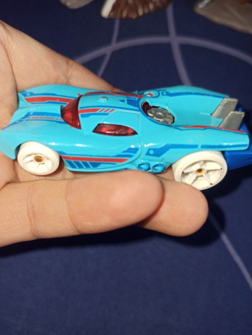 Diecast mattel prototype blue car on Carousell