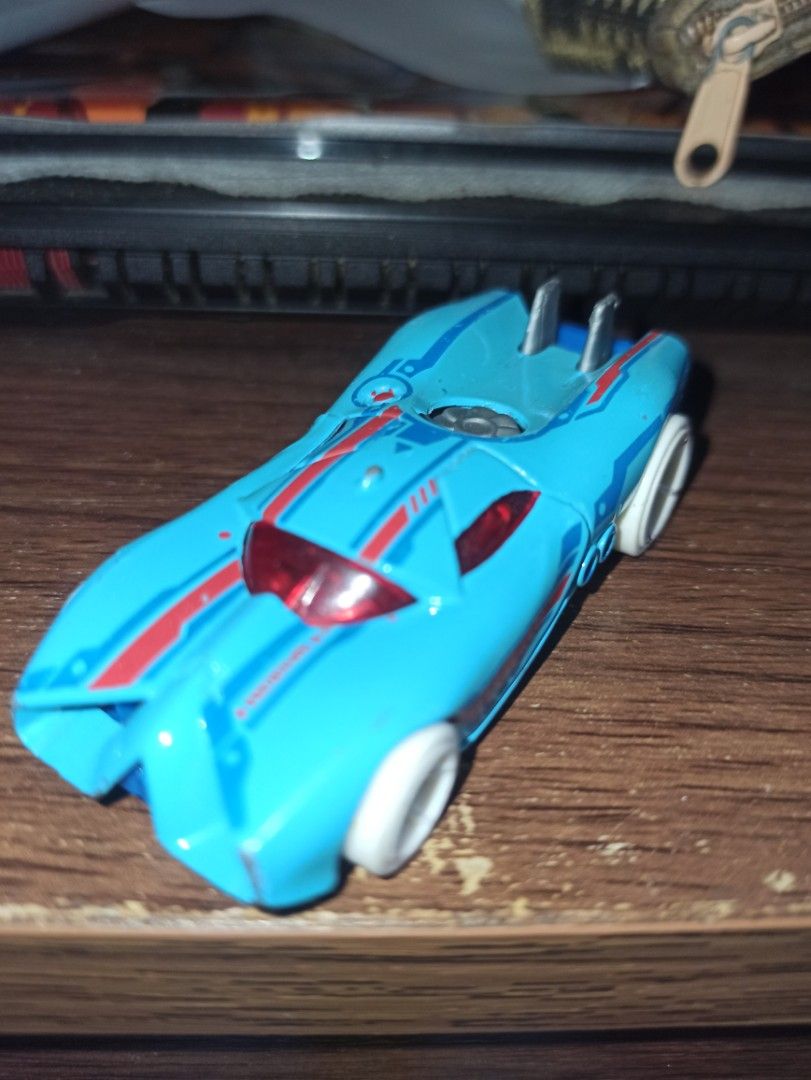 Diecast mattel prototype blue car on Carousell