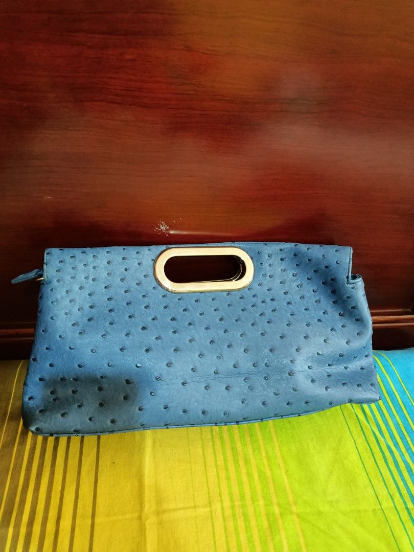 Dima Borsa Ostrich Skin Handbag on Carousell