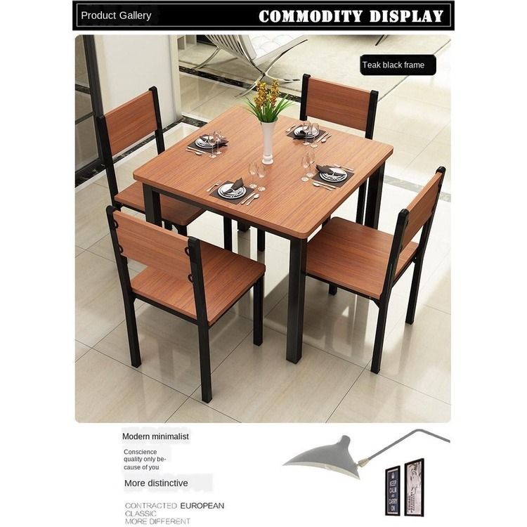 Dining Table With Chairs Combination Household Table Dining Table ...
