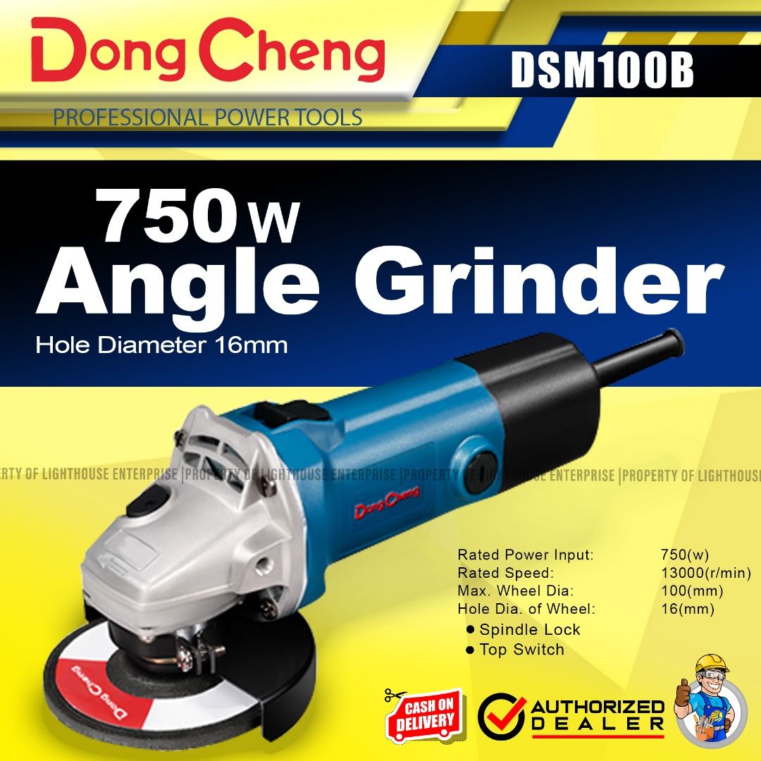 DONG CHENG 750W Angle Grinder 100mm (DSM100B) *LIGHTHOUSE ENTERPRISE ...