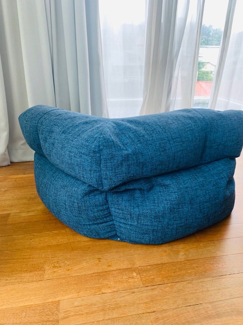 Duffel Corner Armchair (Blue), Furniture & Home Living, Furniture ...