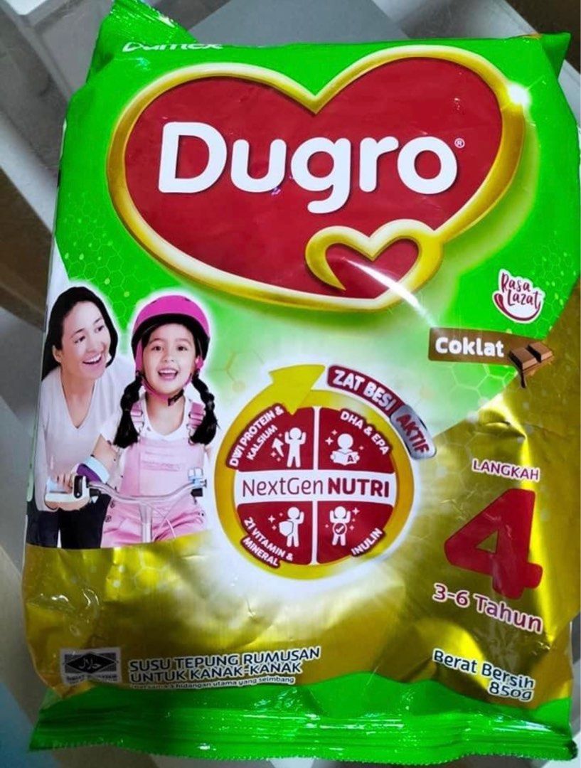 Dugro milk powder Stage 4 (Chocolate), Babies & Kids, Nursing & Feeding ...