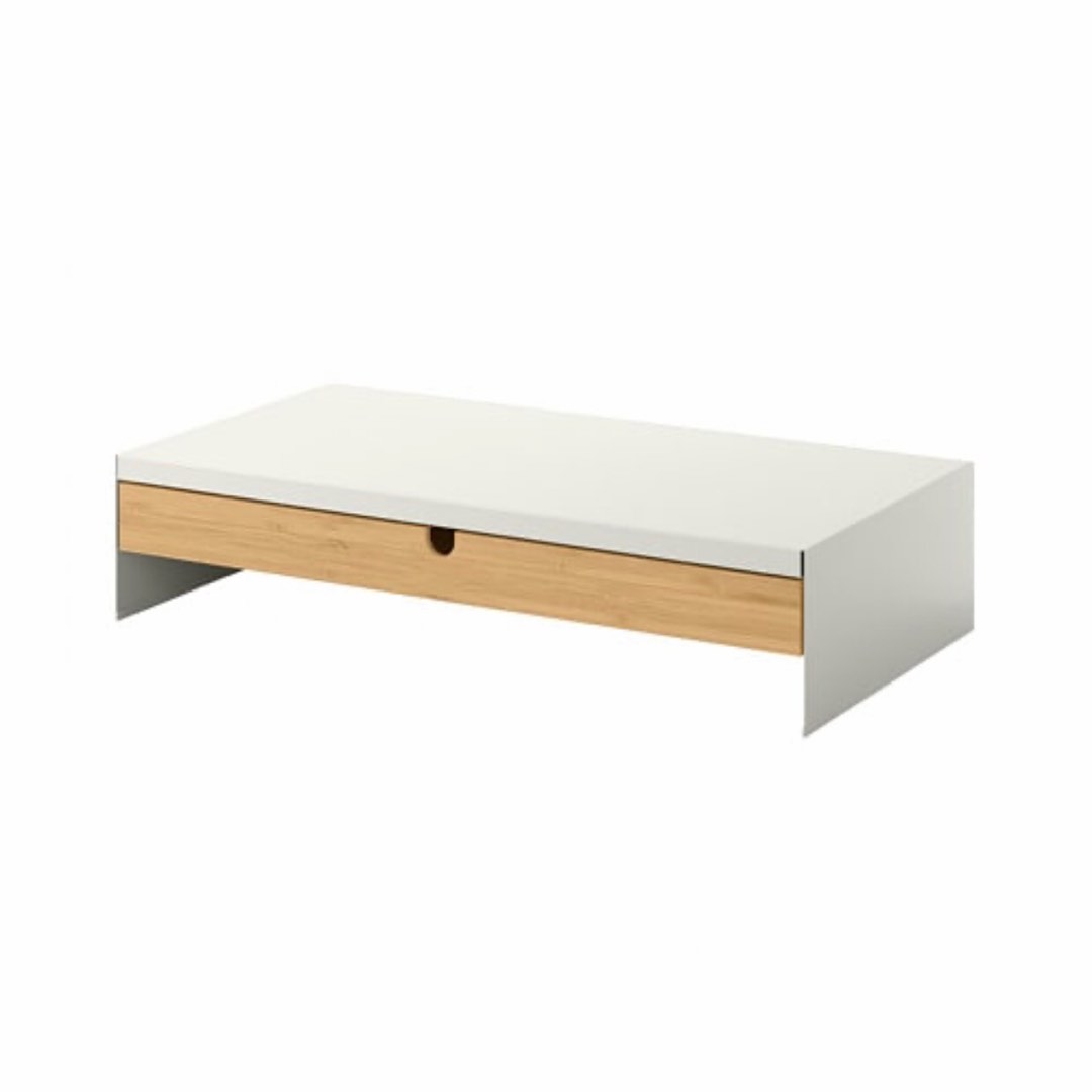 ELLOVEN Monitor stand with drawer, Furniture & Home Living, Furniture ...