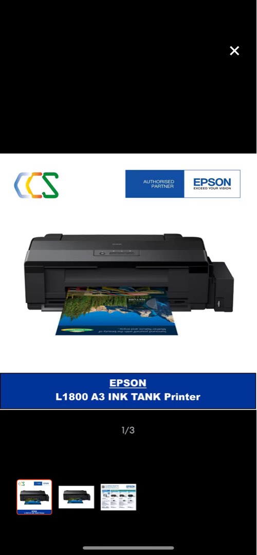 EPSON L1800 ink printer, Computers & Tech, Printers, Scanners & Copiers ...